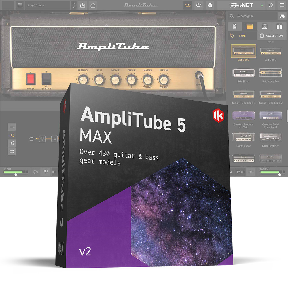 IK Multimedia AmpliTube 5 MAX v2｜ミュージックランドKEY