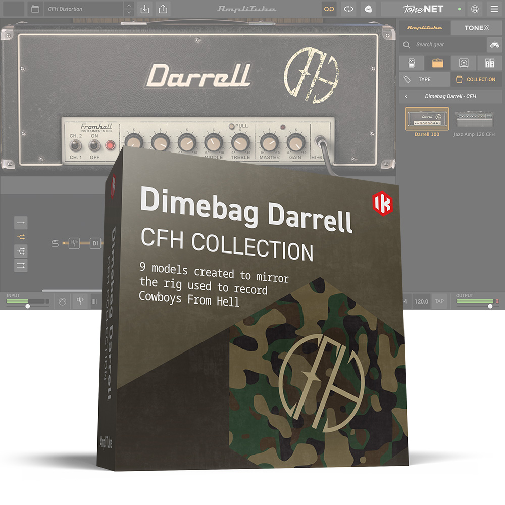 IK Multimedia AmpliTube Dimebag Darrell CFH Collection｜ミュージックランドKEY