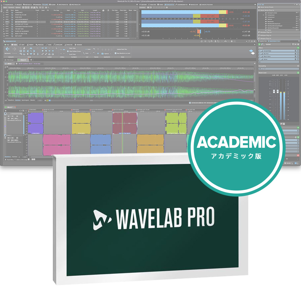 Steinberg WaveLab Pro 12 アカデミック版（WaveLab/E）｜ミュージックランドKEY