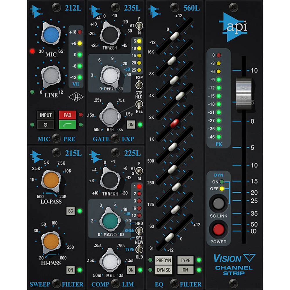 UNIVERSAL AUDIO API Vision Channel Strip Collection｜ミュージックランドKEY